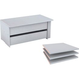 Musterring Inneneinteilung &raquo;Imola W&laquo; praktisches Zubeh&ouml;rset f&uuml;r Dreht&uuml;renschr&auml;nke silber Holzwerkstoff B/H/T: 96,4cm x 51,5cm
