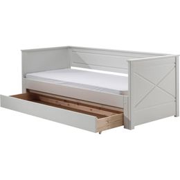 Vipack Bett &raquo; Pino&laquo; Made in Europe, Kojenbett LF 90x200 cm, ausziehen auf 180x200 cm, Ausf. Wei&szlig; lackiert wei&szlig; Liegefl&auml;che L&auml;nge B: 200cm x 90cm,mit 
