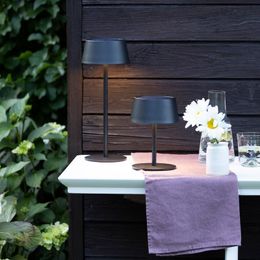 OTTO home LED Au&szlig;en-Tischleuchte &raquo;Oddny - Tischlampe 2er Set mit Solar u. Akku&laquo; LED-Modul 2 Stk. Warmwei&szlig; 30 cm, aufladbar &uuml;. Solar & USB, 3000 K, 