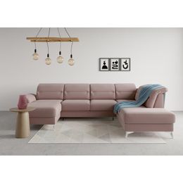Sit & More sit&more Wohnlandschaft &raquo;Sinatra U-Form&laquo; optional mit Kopfteilverstellung und Armteilfunktion etc. lila 90% Polyester, 10% Polyamid B/H/T: 326cm x 