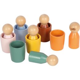 Small Foot Steckspielzeug &raquo;Sortierbecher Montessori mit Figuren&laquo; bunt Einheitsgr&ouml;&szlig;e Steckspielzeug