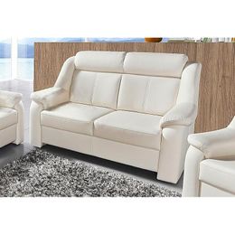 Sit & More sit&more 2-Sitzer &raquo;Basel&laquo; wei&szlig; PRIMABELLE -Microfaser, Luxus-Microfaser (100% Polyester);Altara Nubuck , Luxus-Microfaser (100% Polyester);SOFTLUX -