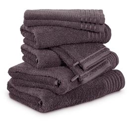 M&ouml;ve Handtuch Set &raquo;New Classic&laquo; 8 Walkfrottier Waschhandschuhen, G&auml;ste-, Hand- und Duscht&uuml;chern, 100% Baumwolle Walkfrottier, Obermaterial: 100% Baumwolle 