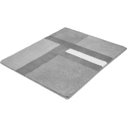 Kleine Wolke Badematte &raquo;&raquo;Ariana&laquo;, Badvorleger, Badezimmer Teppich&laquo; H&ouml;he 20 mm rutschhemmend beschichtet fu&szlig;bodenheizungsgeeignet Geometrisches Design mit 