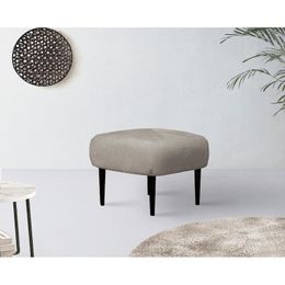 LeGer Home by Lena Gercke Polsterhocker &raquo;Dinah&laquo; passend Zum Sessel "Dinah" grau 100% Polyester B/H/T: 64cm x 48cm x 64cm, Chenille-Struktur