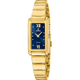 Festina Damen Quarzuhr &raquo;Mademoiselle&laquo; Armbanduhr, Damenuhr, Edelstahlarmband, analog gold Einheitsgr&ouml;&szlig;e