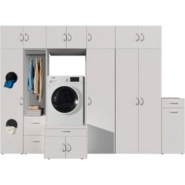 wimex Mehrzweckschrank &raquo;Multiraumkonzept, praktische Waschmaschinenl&ouml;sung, Breite: 310cm&laquo; erh&auml;ltlich in den Farben grafit oder wei&szlig; Wei&szlig;, B/H/T: 310cm x 