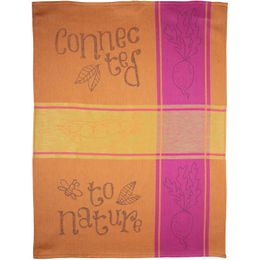 stuco Geschirrtuch &raquo;Veggies&laquo; Jacquardgewebe bunt 50% Baumwolle, 50% Leinen 3 Stk., 50 % Baumwolle 50 % Leinen