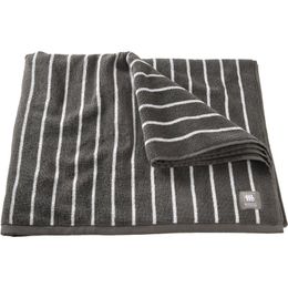Musterring Badetuch &raquo;Needlestripe&laquo; hautschmeichelnd, super weich grau Jacquard, Baumwolle B/L: 100cmx150cm, 1 Stk., Jacquard