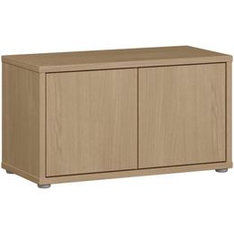 FORTE Schuhbank &raquo;Alice Springs, Grifflos, 8 Paar Schuhe, Polsterauflage optional&laquo; B/H/T 74,5/41,5/34,9 cm, Push to open beige Holzwerkstoff B/H/T: 