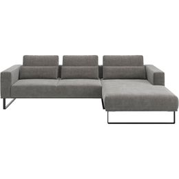 Musterring Ecksofa &raquo;JUSTB! PM100, stilvoller Lounge-Komfort von &laquo; Kollektion Bettina Zimmermann, optionaler Sitzvorzug & Fu&szlig;-Auswahl grau 100% Polyester B/H/T: 
