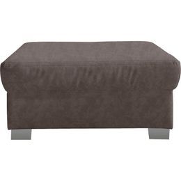 DOMO collection Hocker &raquo;Star B/T 90/60cm&laquo; grau NaturLederBitte beachten Sie, dass Lederbez&uuml;ge mehr N&auml;hte aufweisen als Stoffbez&uuml;ge;Struktur (90% 