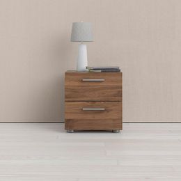 Home Affaire Nachtkommode &raquo;Pepe, Nachttisch, Nachtschrank, Beistelltisch,&laquo; mit 2 Schubl&auml;den, Breite 40, H&ouml;he 42 cm braun Holzwerkstoff B/H/T: 40cm x 