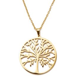 Firetti Damen Kette mit Anh&auml;nger &raquo;Schmuck Geschenk Lebensbaum&laquo; Made in Germany gold Edelstahl, L: 47 B: 2mm