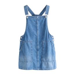 next Overall Skirt female size XL Blue denim