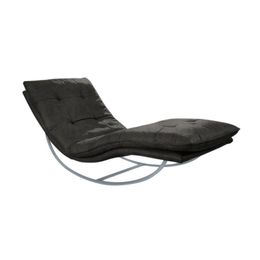 W.Schillig Relaxliege &raquo;daily dreams&laquo; in Waffelkissen-Optik, Schaukelgestell silber matt, in 2 Breiten grau Longlife Xtra-Leder Z69: Das feinnarbige, 