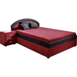 Maintal Nachtkommode Made in Germany rot B/H/T: 48cm x 50cm x 43cm