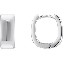 Thomas Sabo Damen Thomas Sabo Paar Creolen &raquo;Schmuck Silber 925 Ohrringe mit eckiger Form&laquo; silber Silber 925 (recycelt)