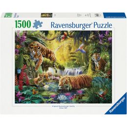 Ravensburger Puzzle &raquo;Idylle am Wasserloch&laquo; Made in Germany bunt Pappe Einheitsgr&ouml;&szlig;e