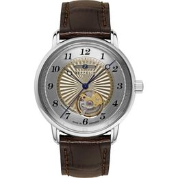 Zeppelin Damen Zeppelin Automatikuhr &raquo;Friedrichshafen&laquo; Armbanduhr, Damenuhr, Made in Germany, Mechanische Uhr, analog braun Einheitsgr&ouml;&szlig;e