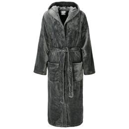 OTTO home Unisex-Bademantel &raquo;Miia, ideal f&uuml;r Sauna, Spa & im Urlaub&laquo; 1 Stk. weich und kuschelig, pl&uuml;sch, f&uuml;r Damen und Herren, S-XL Microfaser M L: 