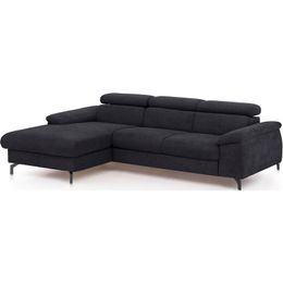 COTTA Ecksofa &raquo;Kitty L-Form, B: 242 cm&laquo; mit Kopfteilverstellung, optional Schlaffunktion & Bettkasten Microfaser (100% Polyester);Flachgewebe (100% 