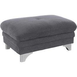 COTTA Hocker &raquo;Enterprise&laquo; grau Struktur (100% Polyester );Chenille (90% Polyester; 10% Polyamid ) B/H/T: 98cm x 44cm x 67cm, Chenille-Struktur