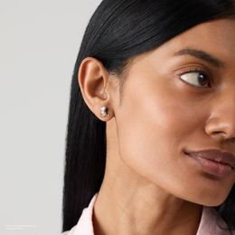 Thomas Sabo Damen Thomas Sabo Paar Ohrstecker &raquo;Thomas Sabo x Peanuts Snoopy Ohrstecker&laquo; mit Zirkonia (synth.) - Emaille silber Silber 925 (recycelt)