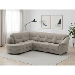 Sit & More sit&more Ecksofa &raquo;Savona&laquo; mit Federkern, optional mit Schlaffunktion B/H/T: 267cm x 90cm x 206cm, Chenille, Ottomane links, ohne Bettfunktion