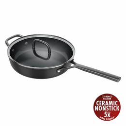 Zwilling Schmorpfanne &raquo;Milano, Pfanne mit Glasdeckel&laquo; Aluminium 1 tlg. Keramik-Antihaftbeschichtung, Induktion, Made in Italy &Oslash; 28cm + H&ouml;he 9,7cm