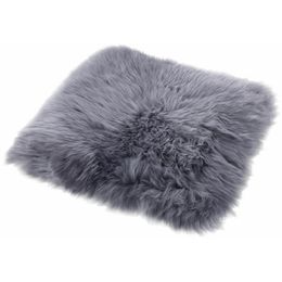 LUXOR living Stuhlkissen &raquo;Sitzauflage Lammfell&laquo; ungepolstert, rund oder eckig, echtes Lammfell, auch als 4er Set grau Lammfell B/L: 34cm x 34cm, 1 Stk