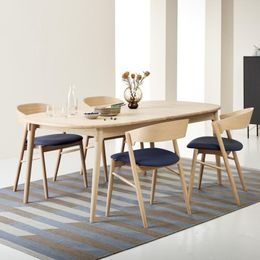 Esstisch &raquo;Findahl by Hammel Miro Designtisch&laquo; 184x106 cm, aus massivem Eichenholz, mit Verl&auml;ngerungsfunktion wei&szlig; B/H/T: 184cm x 72cm x 106cm