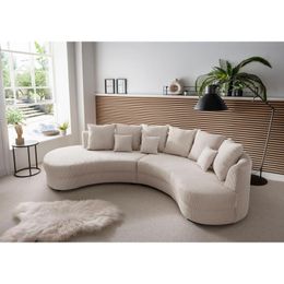 Home Affaire Ecksofa &raquo;Lazio modern und bequem, schmale Armlehnen, tolle Detailverarbeitung&laquo; zwei verschiedene Fu&szlig;farben w&auml;hlbar beige 93% Polyester, 7
