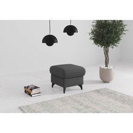 Sit & More sit&more Polsterhocker &raquo;Glendale&laquo; mit Stauraum grau 95% Polyester, 5% Polyamid B/H/T: 58cm x 48cm x 58cm, Flachgewebe LINO,mit Stauraum
