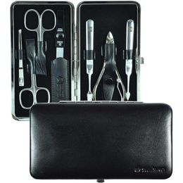 Pfeilring Pfeilring Manik&uuml;re-Etui Rindleder schwarz 7 Stk.