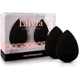 Luvia Cosmetics Damen Make-up Schwamm &raquo;CLASSIC MAKE-UP SPONGE SET&laquo; Ultraweiche Oberfl&auml;che f&uuml;r ein makelloses und gleichm&auml;&szlig;iges Finish. schwarz 