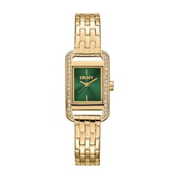 DKNY Damen DKNY Quarzuhr &raquo;Signature square Watch&laquo; Armbanduhr, Damenuhr, Edelstahlarmband, analog Einheitsgr&ouml;&szlig;e