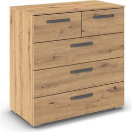 OTTO home Schubkastenkommode &raquo;Kommode Sideboard Schubladenkommode Schlafzimmerkommode OTELI&laquo; Breite 80 cm SOFT-CLOSE-FUNKTION, elegante Dekor- oder 