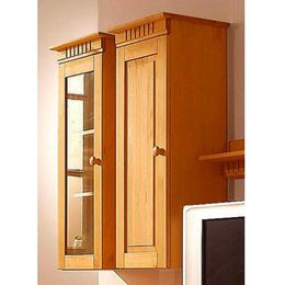 OTTO home H&auml;ngevitrine &raquo;Cubrix, wahlweise mit oder ohne Glast&uuml;r&laquo; aus sch&ouml;nem massivem Kiefernholz, Breite 35 cm, H&ouml;he 85 cm beige Massivholz B/H/T: 