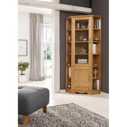 OTTO home Eckvitrine &raquo;Trinidad&laquo; H&ouml;he 188 cm, FSC zertifiziertes Massivholz beige Einheitsgr&ouml;&szlig;e
