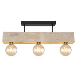 Globo LIGHTING Deckenleuchte &raquo;ADALIE&laquo; E27 1 Stk. Deckenlampe/Holz/Wohnbereich/Esszimmer/Flur/modern 1 Stk.