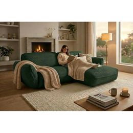Trendmanufaktur Ecksofa &raquo;Be Chilled, modernes Lounge-Design mit stilvoller Kedernaht&laquo; mit softem Sitzkomfort, in hochwertigem Cord mit weicher Haptik 