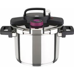 GSW Schnellkochtopf &raquo;easy Click&laquo; 1 Stk. tlg. Edelstahl 18/8 silber 6 l + &Oslash; 22cm