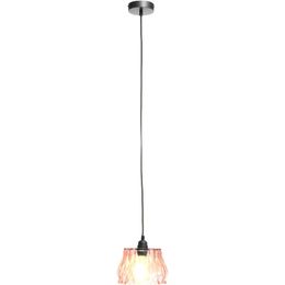 Kayoom H&auml;ngeleuchte &raquo;Aurea&laquo; E27 1 Stk. handgefertigt, modern rosa 1, &Oslash; 19cm H: 19cm, 1 Stk.