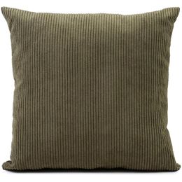 G&ouml;zze Dekokissen &raquo;Capri Cord&laquo; gr&uuml;n Polyester B/L: 45cm x 45cm, 1 Stk.