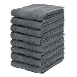 OTTO home Gaestehandtuecher &raquo;Vanessa, 8 G&auml;stehandt&uuml;cher, 30x50cm, in Standard- und Premium-Qualit&auml;t&laquo; Handt&uuml;cher mit Bord&uuml;re, 100% Baumwolle, einfarbig