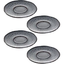 Leonardo Untertasse &raquo;Matera&laquo; Teller Set, Keramik, &Oslash; 11 cm grau Keramik 11cm