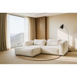 Home Affaire Ecksofa &raquo;Tvinnet&laquo; Breite 228 cm, extra tiefe Sitzfl&auml;che, kubisches Sitzvergn&uuml;gen beige 94% PES 6% NY B/H/T: 228cm x 73cm x 166cm, 