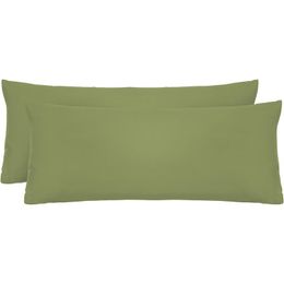 Biberna Kissenbezug &raquo;Michi Feinjersey mit Rei&szlig;verschluss&laquo; verschiedene Gr&ouml;&szlig;en, Feinjersey Kissenh&uuml;lle aus 100% Baumwolle braun Feinjersey, Obermaterial: 100% 