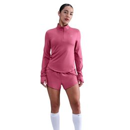 Nike Swift Dri-Fit Quarter Zip Long Sleeve Shirt Bekleidung Damen rosa